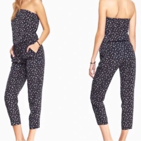 Express | Pants & Jumpsuits | Small Express Strapless Jumpsuit | Poshmark